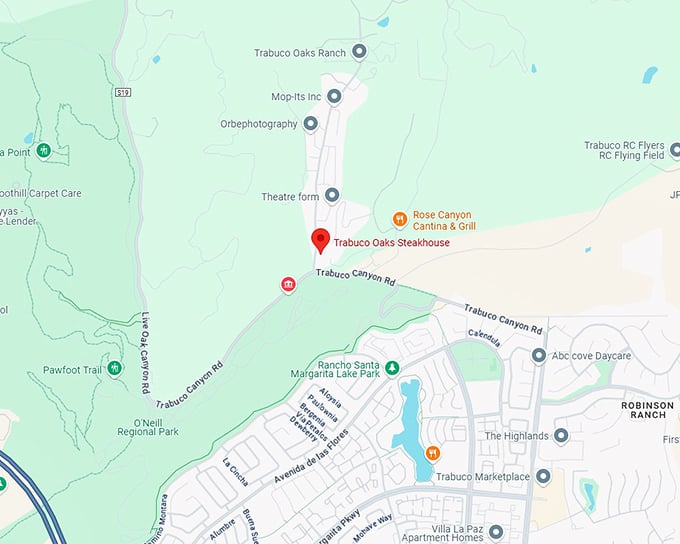 16. trabuco oaks steakhouse map