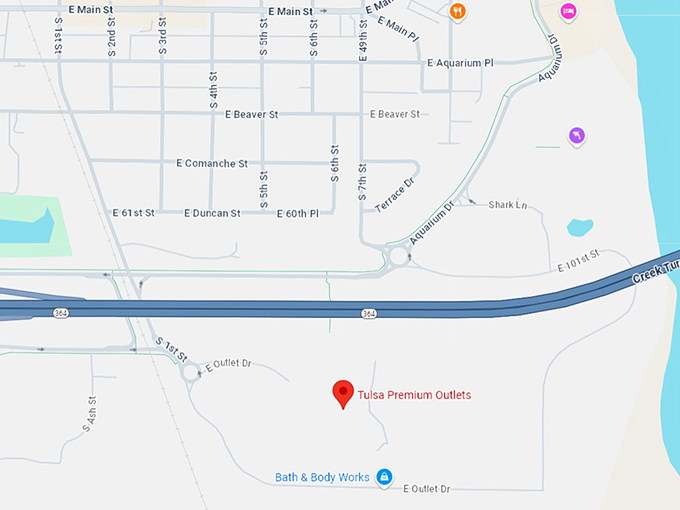 16. tulsa premium outlets map
