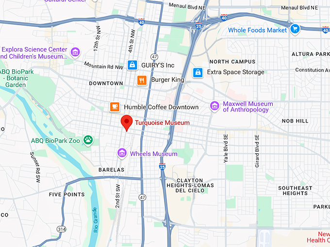 16. turquoise museum map