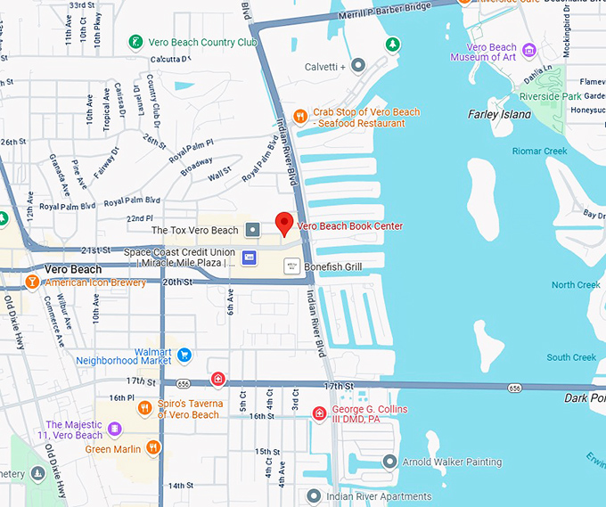 16. vero beach book center map