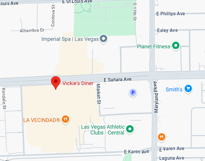 16. vickie's diner map