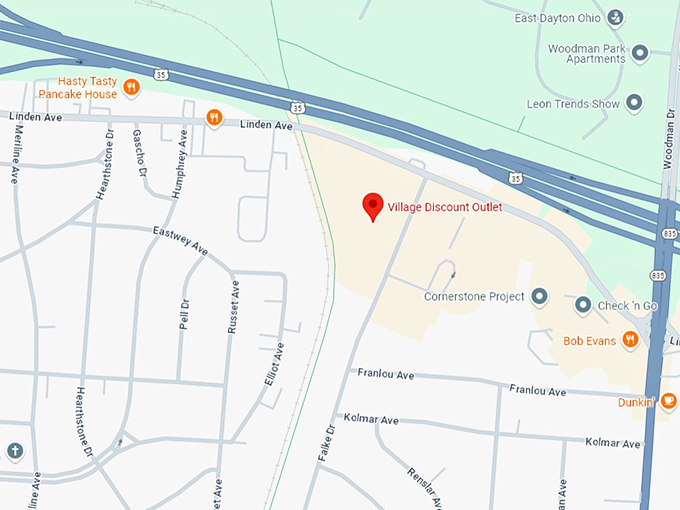 16. village discount outlet map