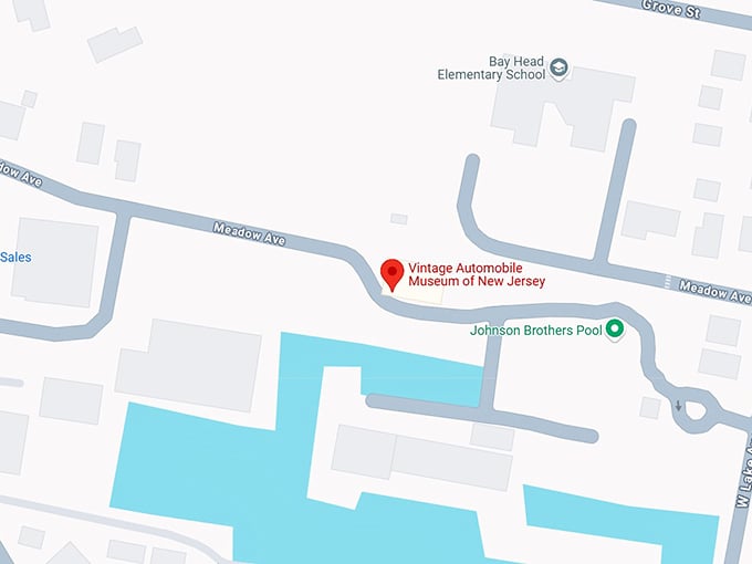 16. vintage automobile museum of new jersey map