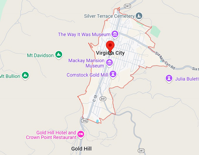 Where: Virginia City, NV 89440