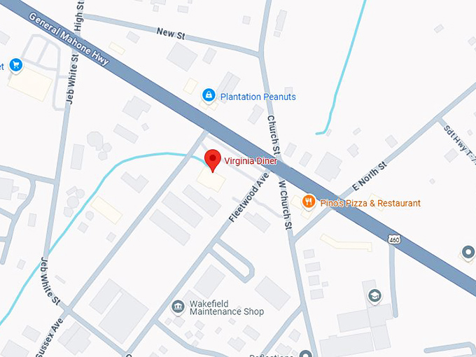 16. virginia diner map