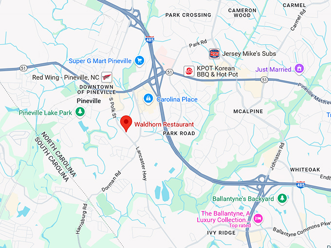 16. waldhorn restaurant map