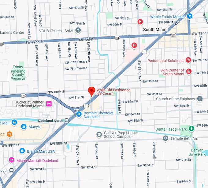 16. walls old fashioned ice cream map
