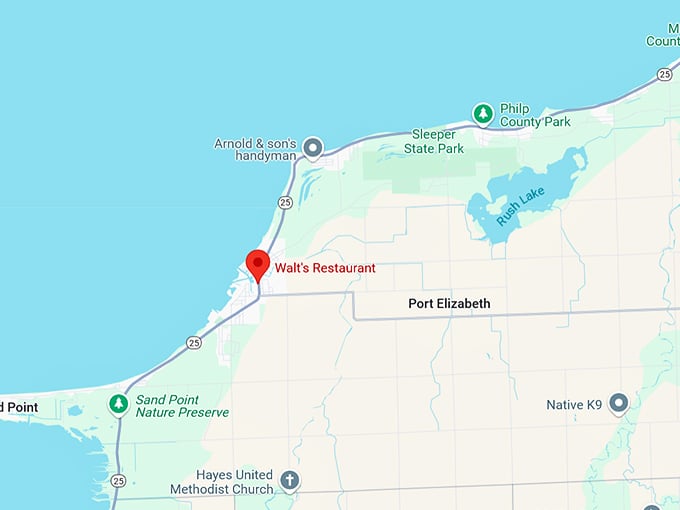 16. walt's restaurant map