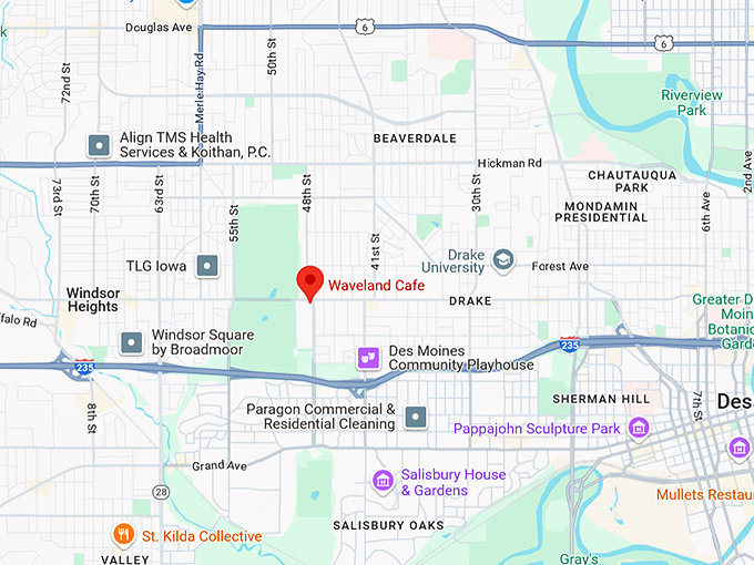 16. waveland cafe map