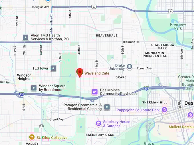 16. waveland cafe map