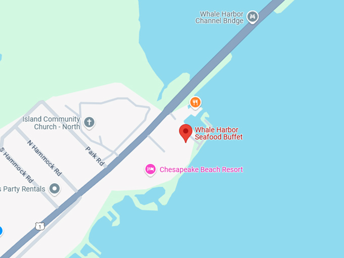 16. whale harbor seafood buffet map