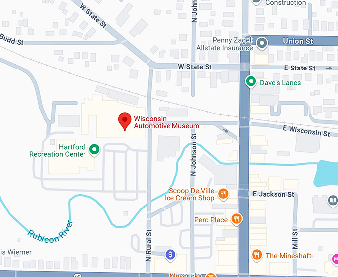 16. wisconsin automative museum map
