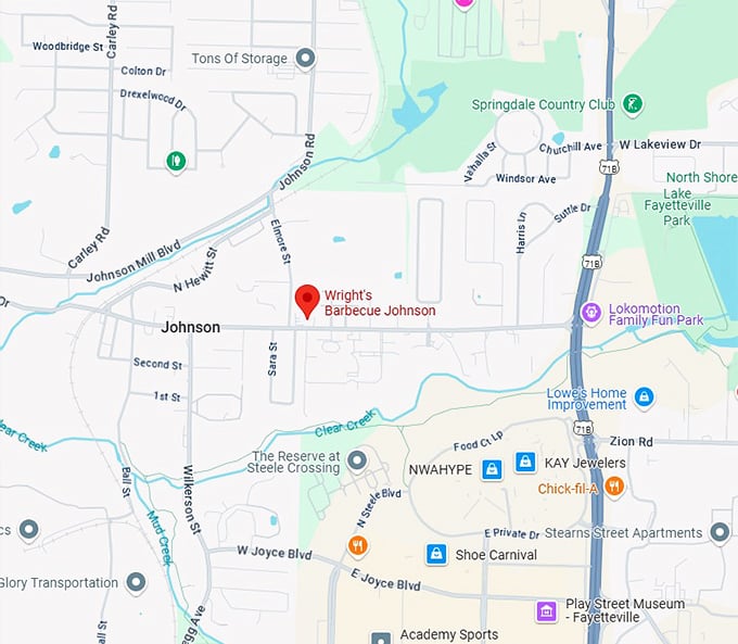 16. wright's barbecue johnson map