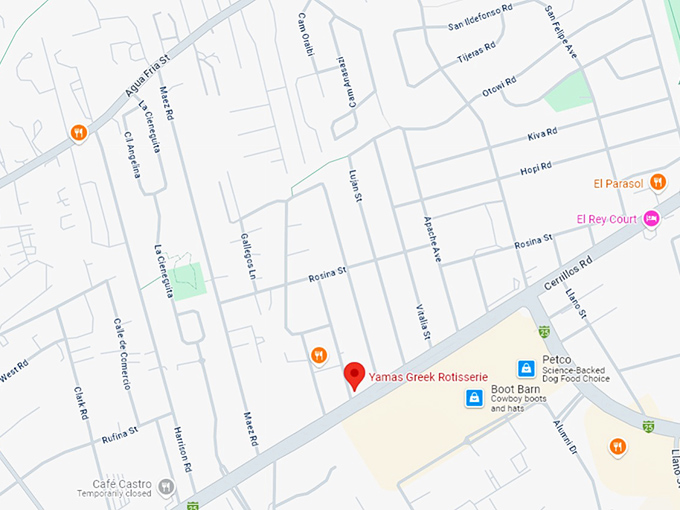 16. yamas greek rotisserie map