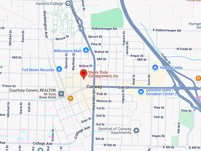 16. yours truly consignment, inc. map