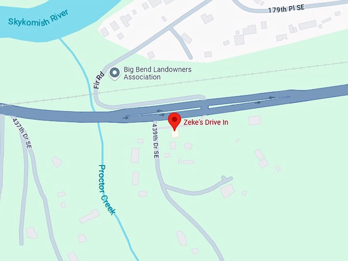 16. zeke's drive in map