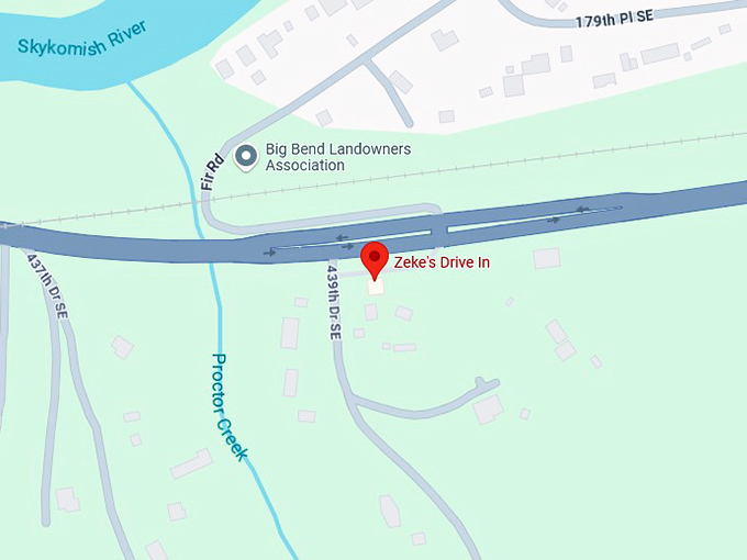 16. zeke's drive in map