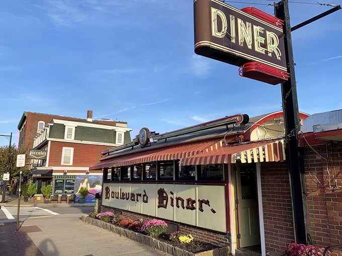 The iconic Boulevard Diner glows like a beacon of breakfast hope in Worcester, promising pancakes that could make your grandma jealous.
