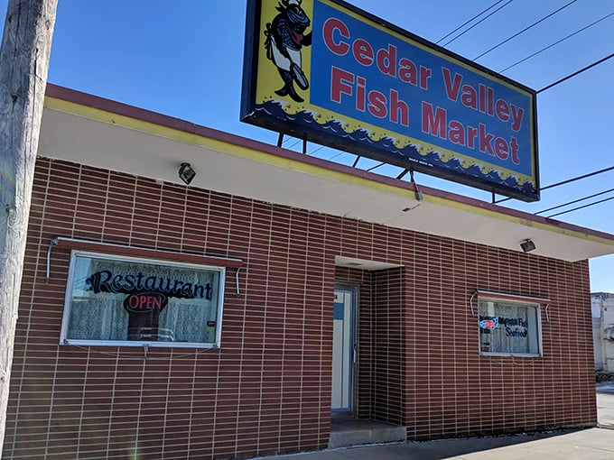 Cedar Valley Fish Market's no-nonsense brick building says it all - no time for fancy, just fantastic fish.