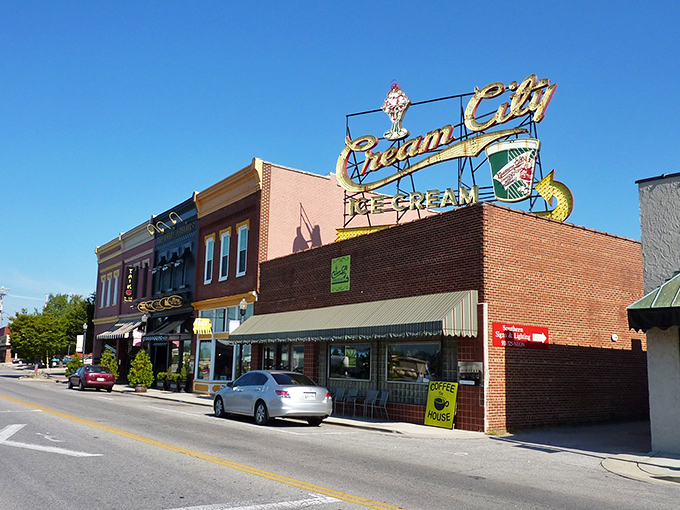 That neon sign isn&rsquo;t just vintage charm&mdash;it&rsquo;s a glowing invitation to indulge in something sweet and nostalgic.