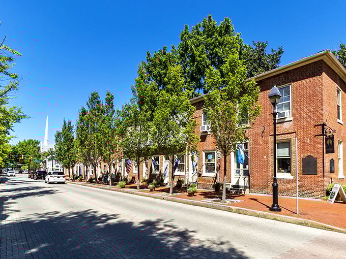 Dover's tree-lined streets and historic brick buildings create a postcard-perfect scene where history and affordability shake hands daily.