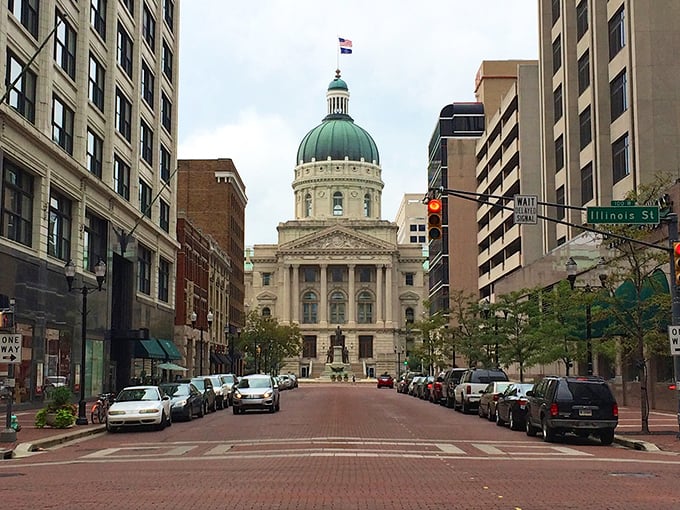 Downtown Indianapolis stands tall, proving that affordable living doesn't mean sacrificing city sophistication or architectural charm. 