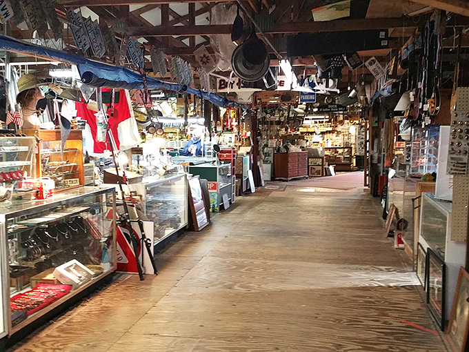 Indoor treasure hunting at its finest! Keller's wooden walkways lead you through a wonderland of collectibles and curiosities.