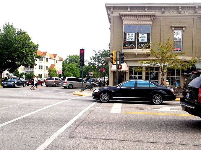 Lake Geneva's charming downtown streets &ndash; where you can window shop without setting off fraud alerts on your retirement credit card.