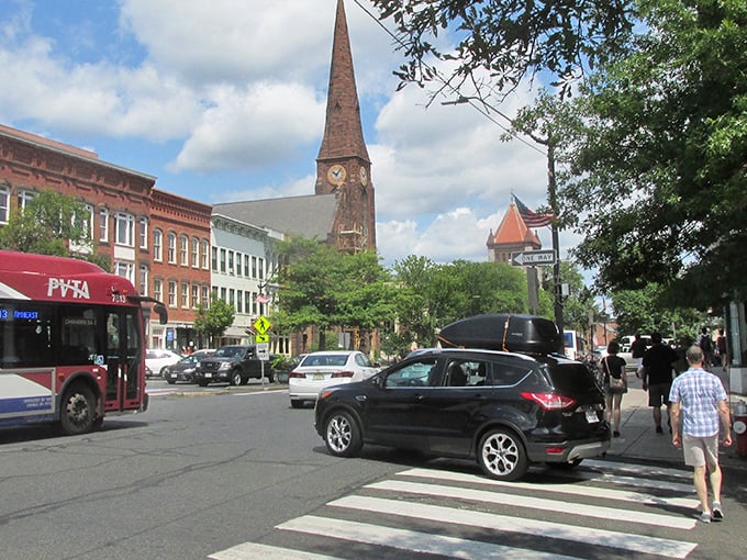 Historic charm meets modern living in downtown Northampton, where church spires watch over streets perfect for retirement strolls.