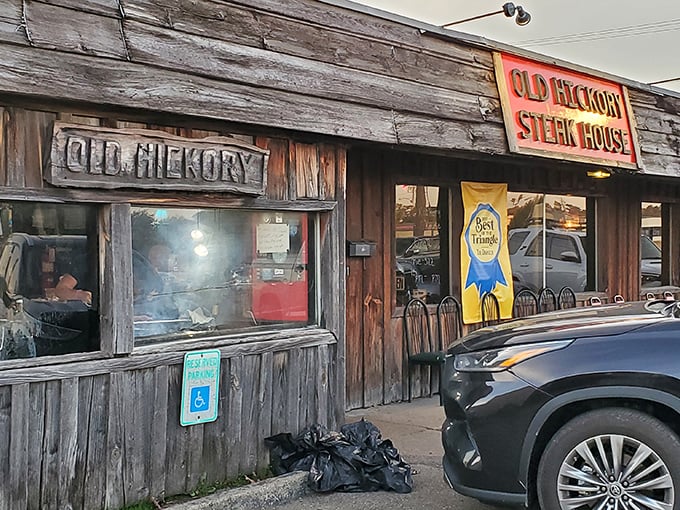 Old Hickory's weathered wooden exterior tells you everything &ndash; this place cares about steaks, not showing off. 