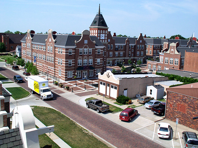 Pella's historic downtown buildings stand proud, like a slice of Holland transported to the Iowa heartland.
