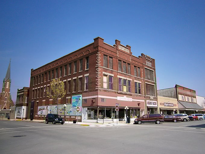 Historic brick buildings line Pontiac's charming downtown, where your Social Security check stretches like taffy at a county fair.