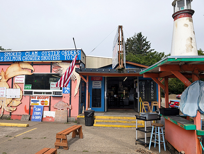 South Beach Fish Market: The pink and blue exterior might scream "tourist trap," but locals know this lighthouse-adjacent seafood shack serves ocean-fresh magic worth every mile.