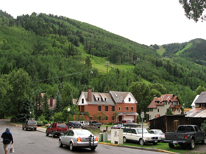 Telluride: Nestled in a box canyon, Telluride's colorful buildings look like they're playing hide-and-seek with the mountains.