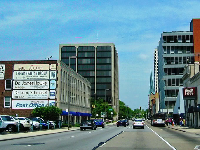 Downtown Toledo stretches before you like a miniature Chicago, where Midwest charm meets urban convenience without the big-city price tag.