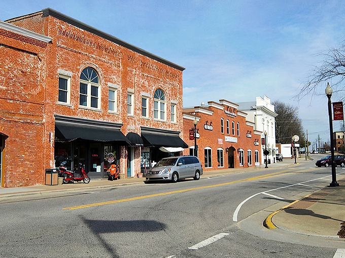 Brick buildings and charming awnings line Salem Street in Apex. This isn't just a pretty downtown&mdash;it's where neighbors become friends over coffee and conversation.