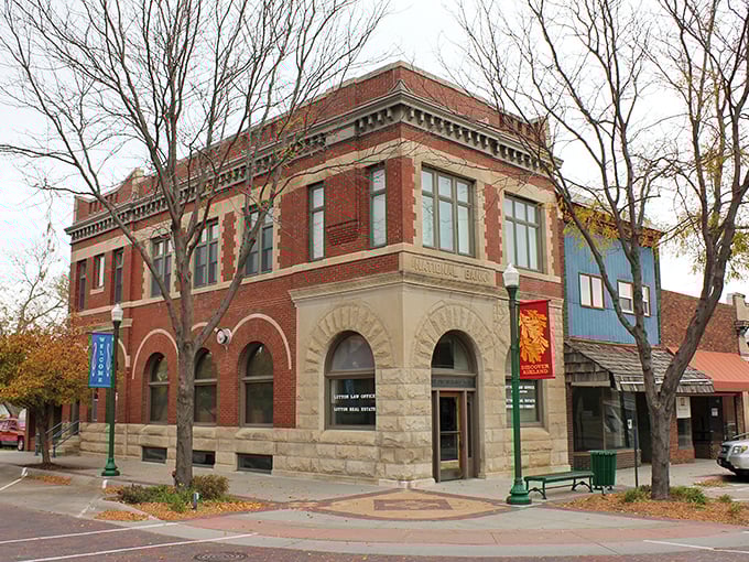 American flags flutter proudly along Ashland's downtown, where every storefront tells a story and nobody's in a hurry.