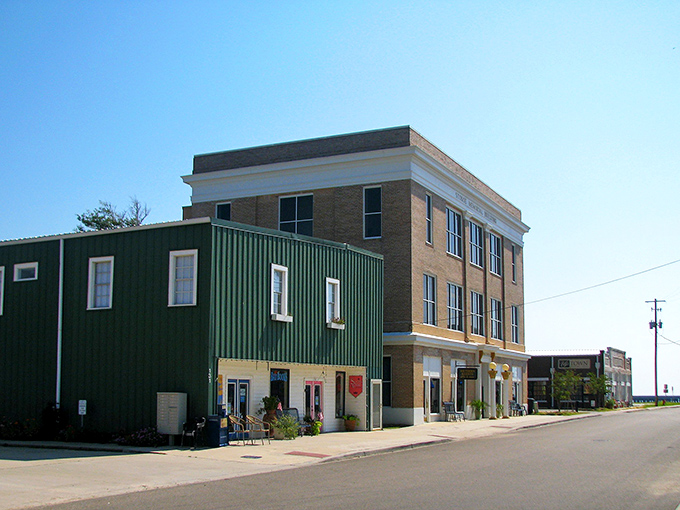 The historic architecture of Bay St. Louis stands proudly against the Gulf Coast sky, like sentinels guarding the town's rich history.
