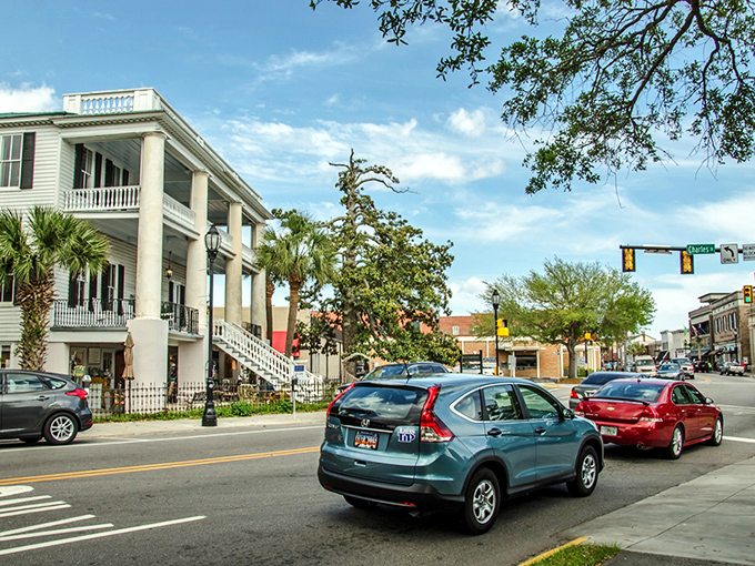 Classic Southern architecture meets waterfront charm in Beaufort, where rocking chairs on porches aren't just for show.