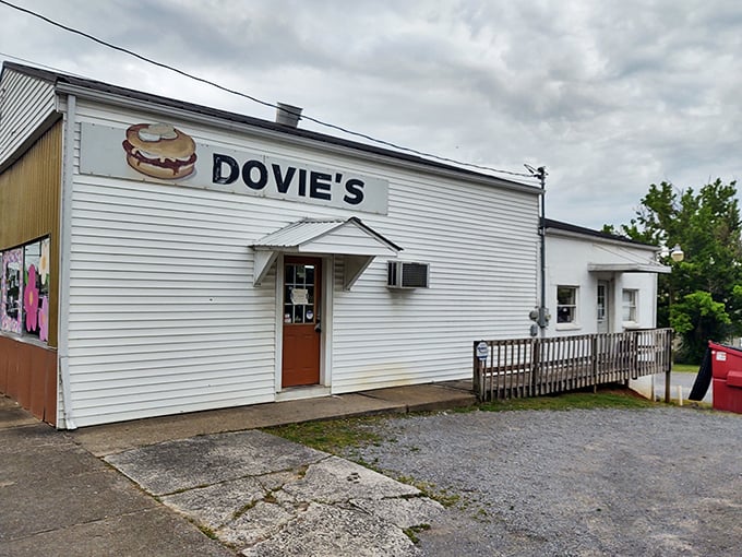 That burger sign on Dovie's wall isn't just decoration—it's a beacon of hope for anyone with good taste and an empty stomach.