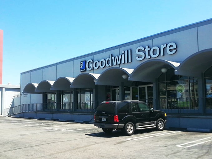 With its distinctive arched windows and sprawling size, this Goodwill isn't just a store&mdash;it's a secondhand universe waiting to be explored.