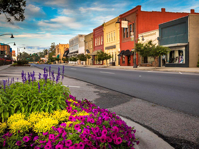 Small-town streets that prove wide-open spaces still exist between neighbors who actually wave hello. 