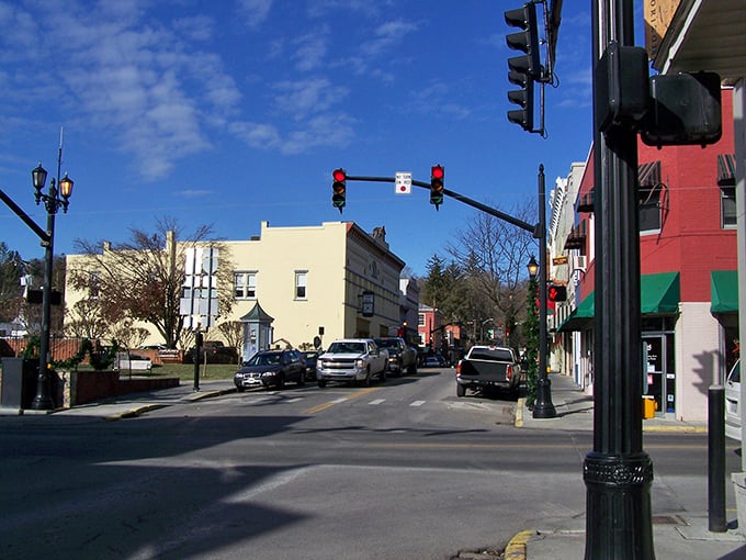 Sunlight bathes Lewisburg's main street, where every brick and awning seems to whisper, "Slow down, you're in small-town paradise now."