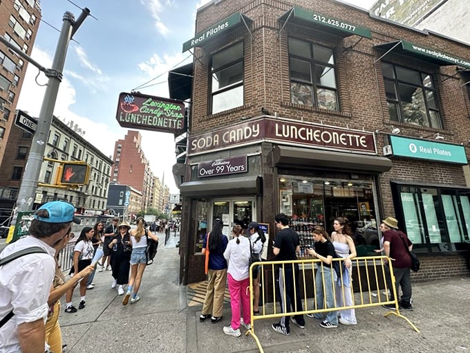 The line forms early outside this time capsule of breakfast perfection, where New Yorkers have been getting their morning fix since before Instagram could ruin it.
