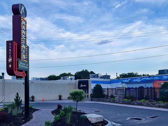 That neon sign isn't just advertising &ndash; it's a beacon of hope for steak lovers searching for their happy place.