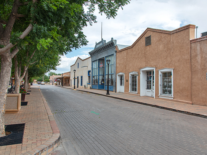 Mesilla's historic plaza feels frozen in time, where you half expect to see a horse-drawn carriage roll by any minute.