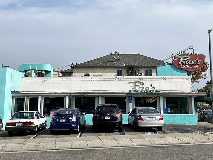 Rae's Restaurant: Classic cars parked outside a classic diner. Some things in life just get the recipe right the first time.