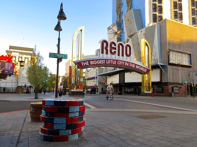 The iconic Reno arch welcomes you to "The Biggest Little City" &ndash; where retirees find big value without the big price tag.