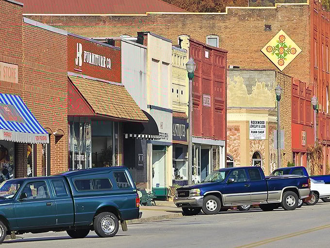 Charming storefronts line Rockwood's historic district. This isn't just small-town America&mdash;it's affordable small-town America, where retirement checks meet reasonable rent.