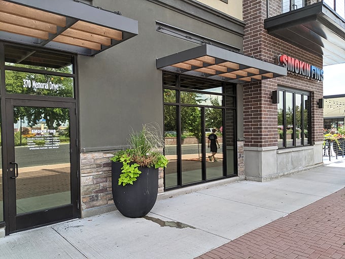 Step into Smokin Fins and leave landlocked Idaho behind &ndash; their contemporary space is the perfect backdrop for seafood that travels farther than most people's vacation photos.